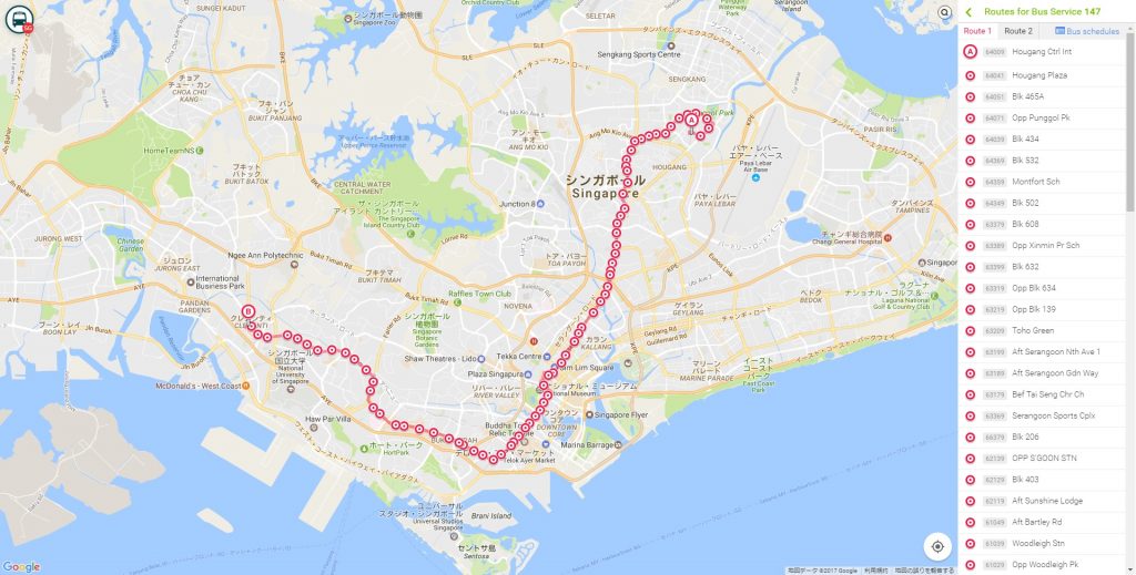 シンガポールでバスの到着がリアルタイムに分かる超便利サイト「BusRouter SG」の使い方！