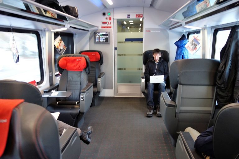 ÖBBレイルジェットの最上級「ビジネスクラス」乗車記！グラーツ～ウィーン